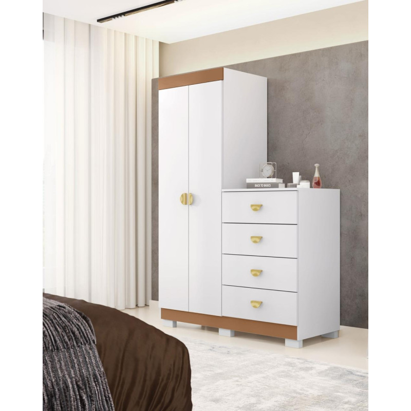 ROPERO C/COMODA CRISTAL