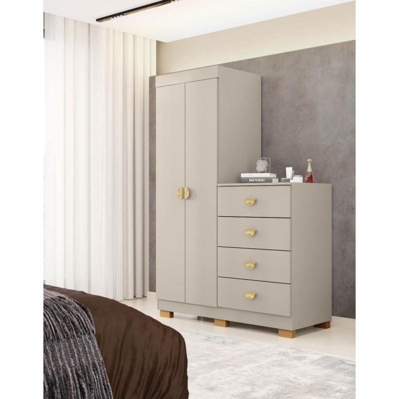 ROPERO C/COMODA CRISTAL